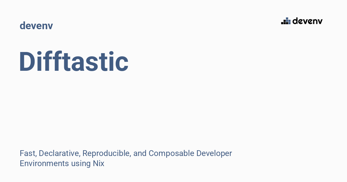 Difftastic - devenv
