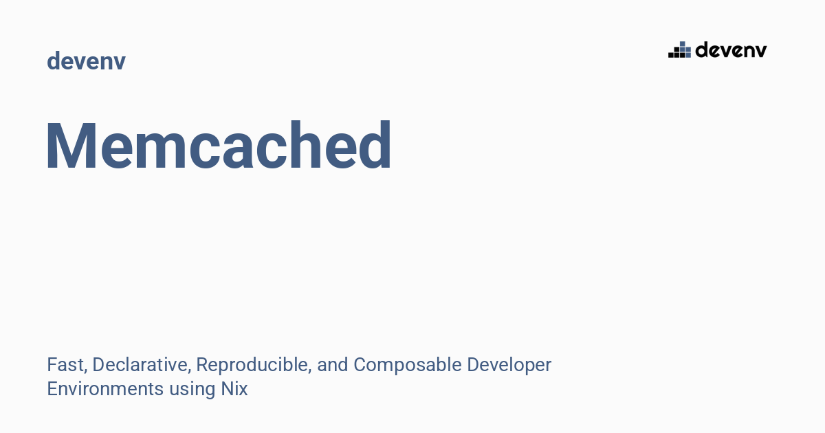 Memcached - devenv